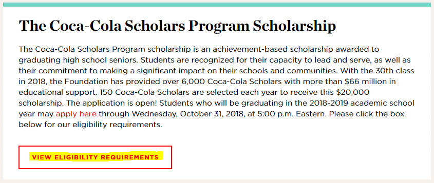Be a Coca-Cola Scholar - Coca-Cola Scholars Foundation
